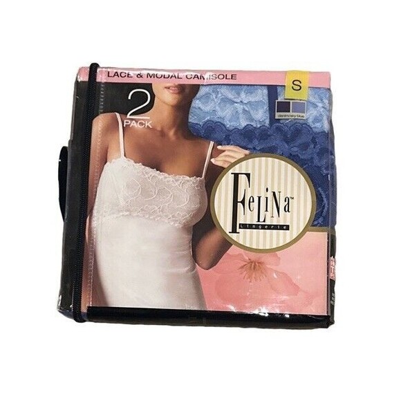 Felina | Tops | Nwt Felina Lingerie Womens S Lace Modal Camisole 2 Pack ...